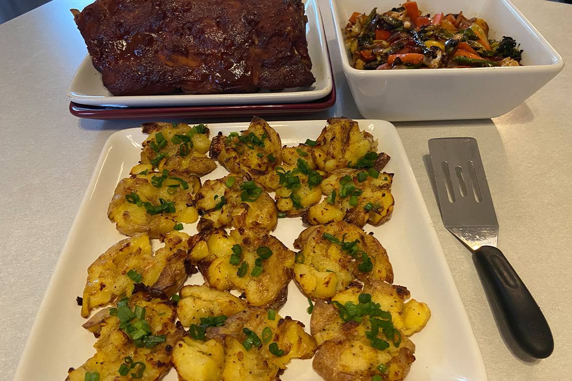 Crispy Smashed Potatoes - Potato Inspirations