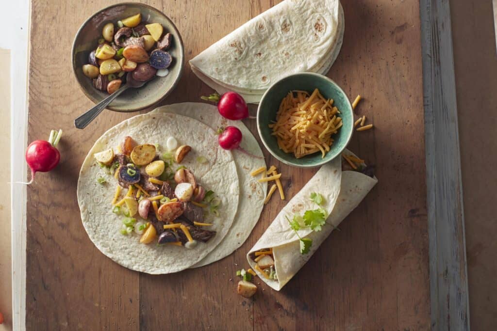 Steak & Potato Wraps - Potato Inspirations